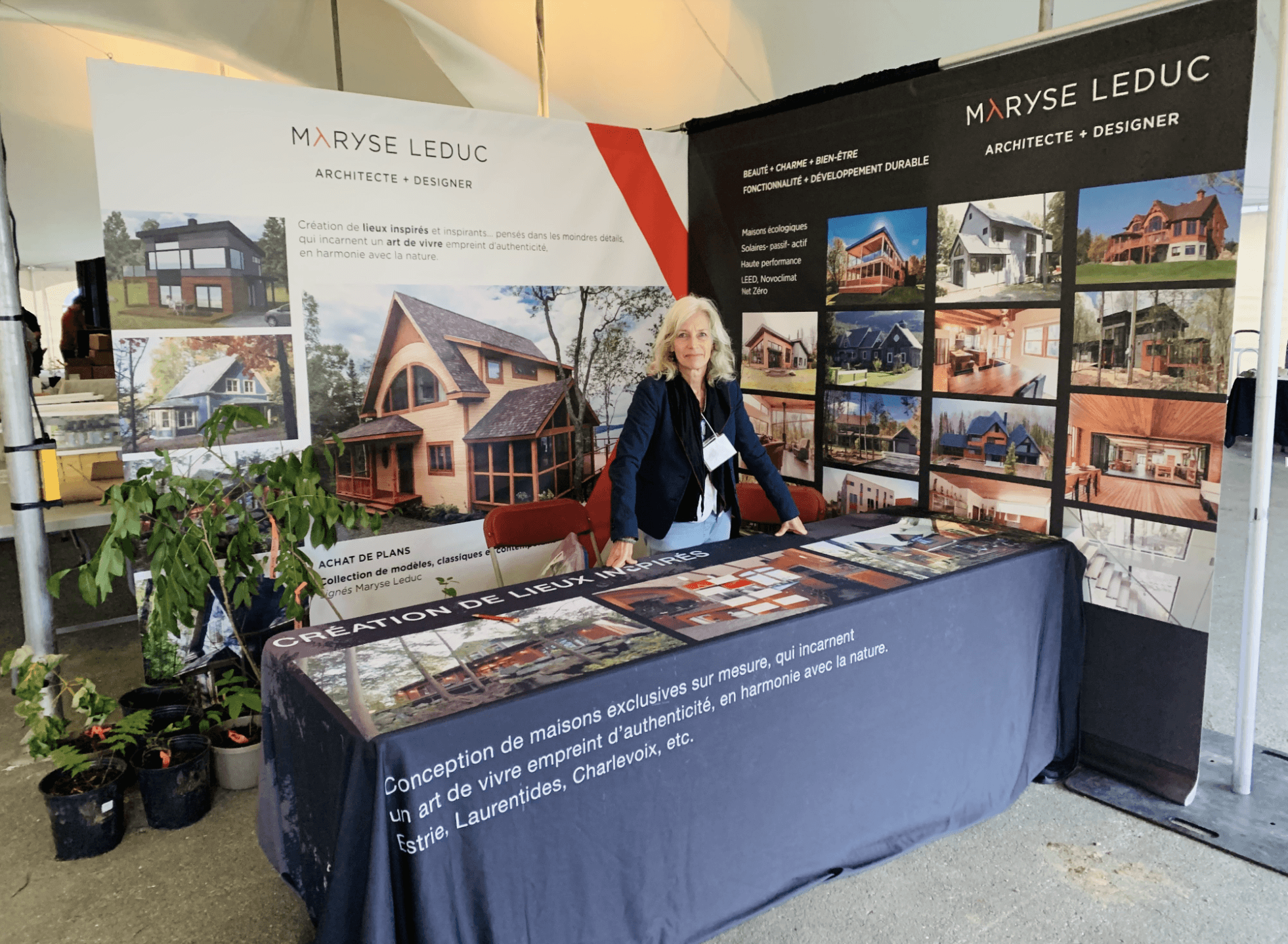 Maryse Leduc at the Ecosphere 2022 Fair - Maryse Leduc Architecture